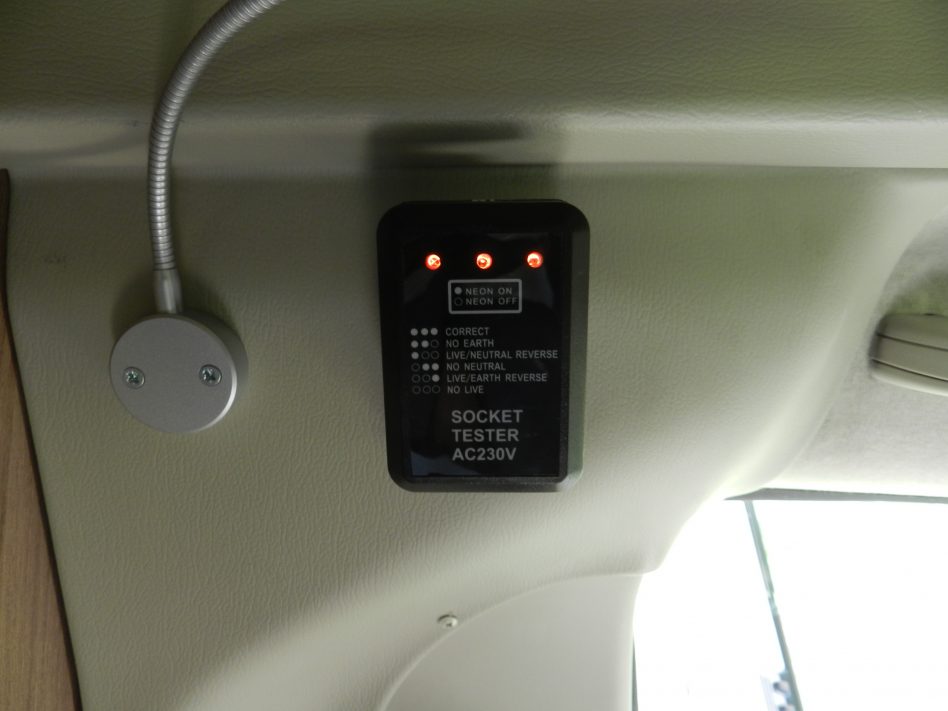 Reverse polarity checker - essential! - Motorhome Voyager